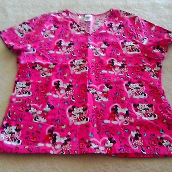Disney | Tops | Disney Mickey And Minnie Mouse Nurses Smock | Poshmark
